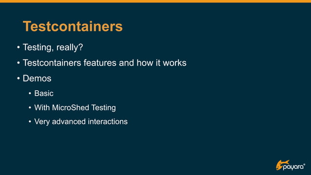 Finally, easy integration testing with Testcontainers | PPT