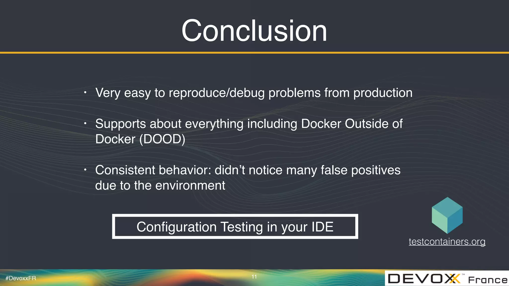 Configuration Testing with Docker & TestContainers | PPT