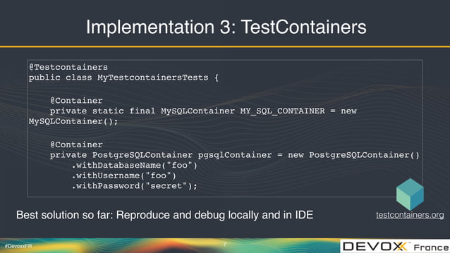 Configuration Testing with Docker & TestContainers | PPT