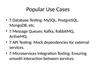 Simplifying Integration Testing in a Containerized World | PPTX