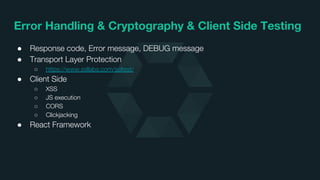 Test corner 3/5 - how to do security testing | PPT