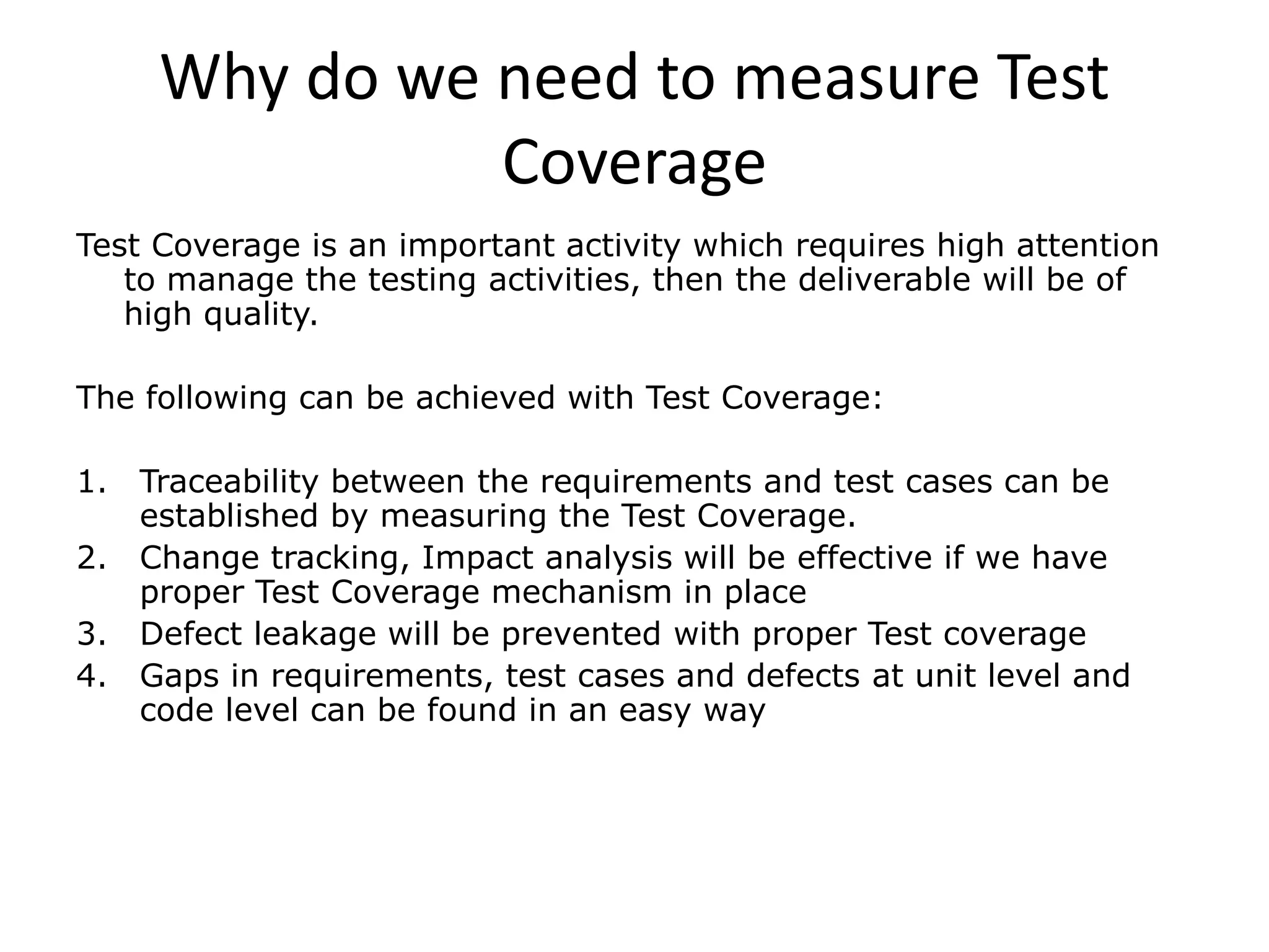 Effective test coverage Techniques | PPTX