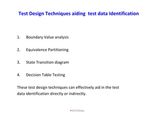 Test data documentation ss | PPT