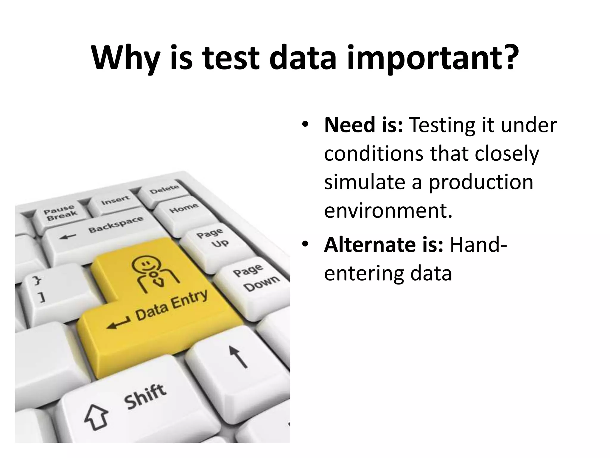 Test data generation | PPTX