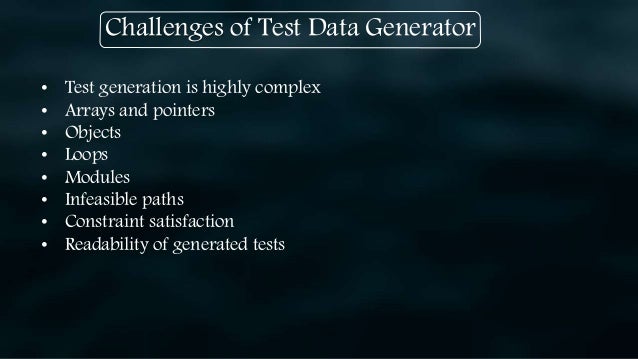 Test Data Generator Ppt