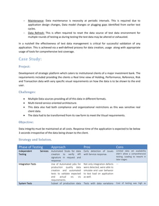 Test data management | PDF