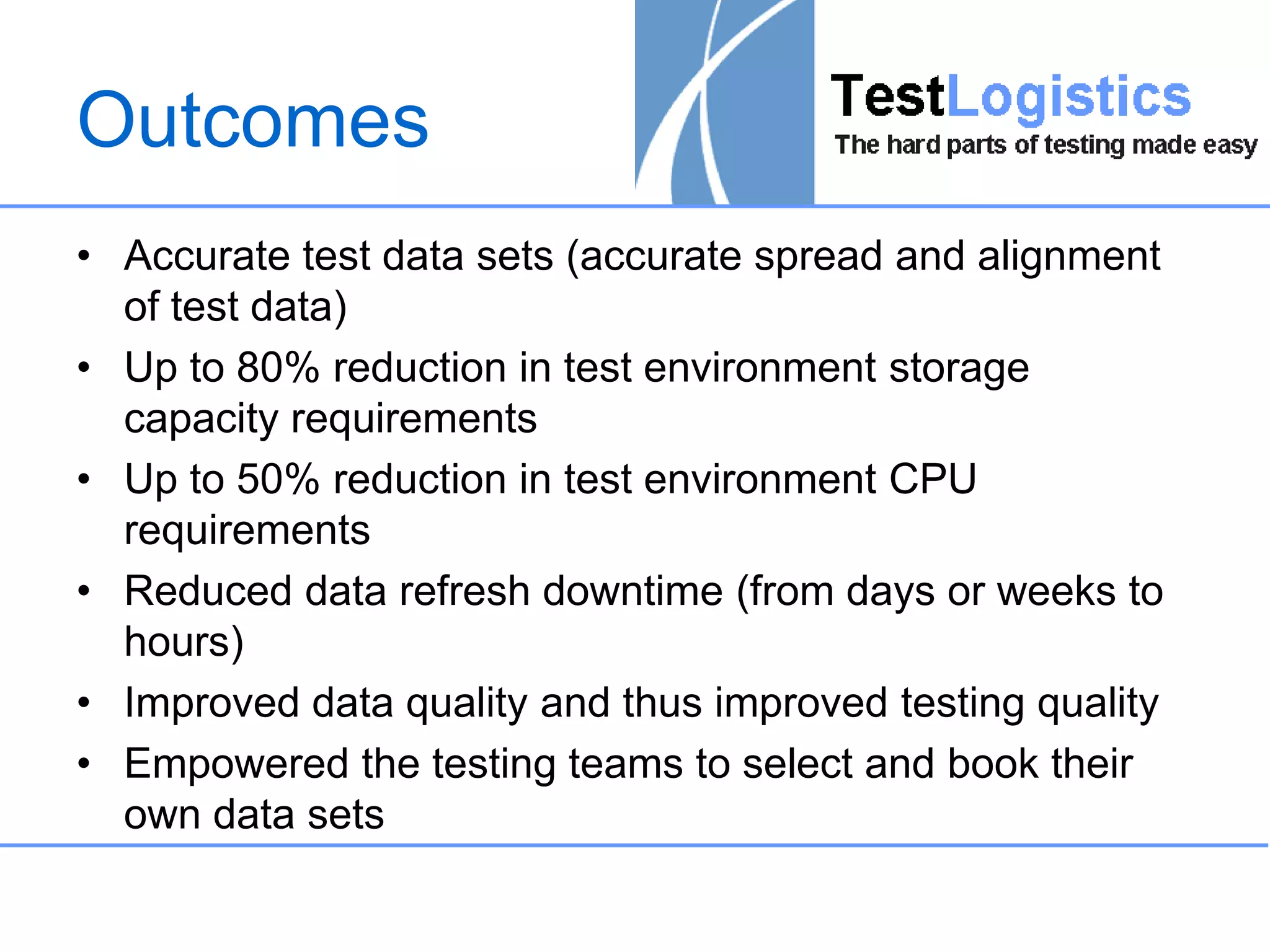 Test data management a case study Presented at SiGIST | PPTX