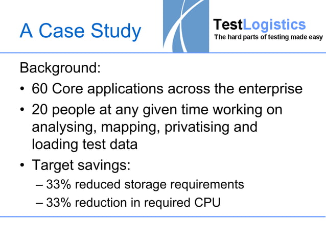 Test data management a case study Presented at SiGIST | PPTX ...