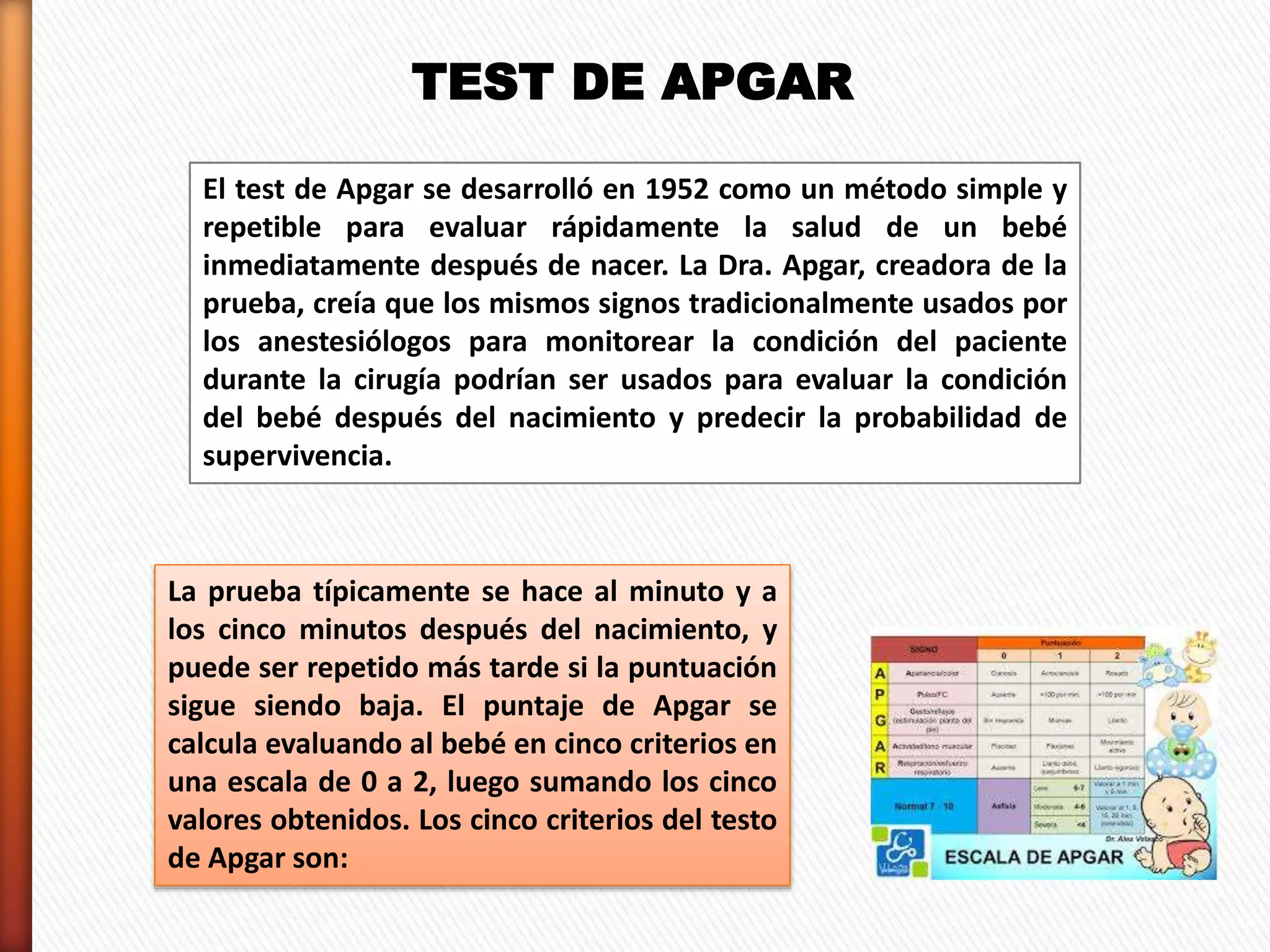Test de apgar | PPTX