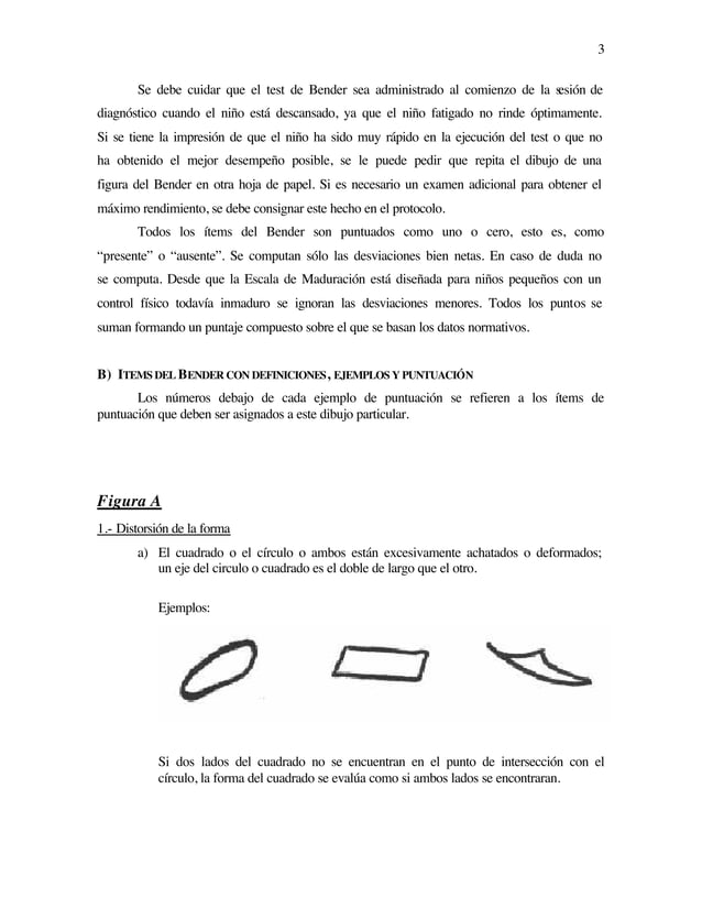 Test de bender para ninos bender koppitz | PDF