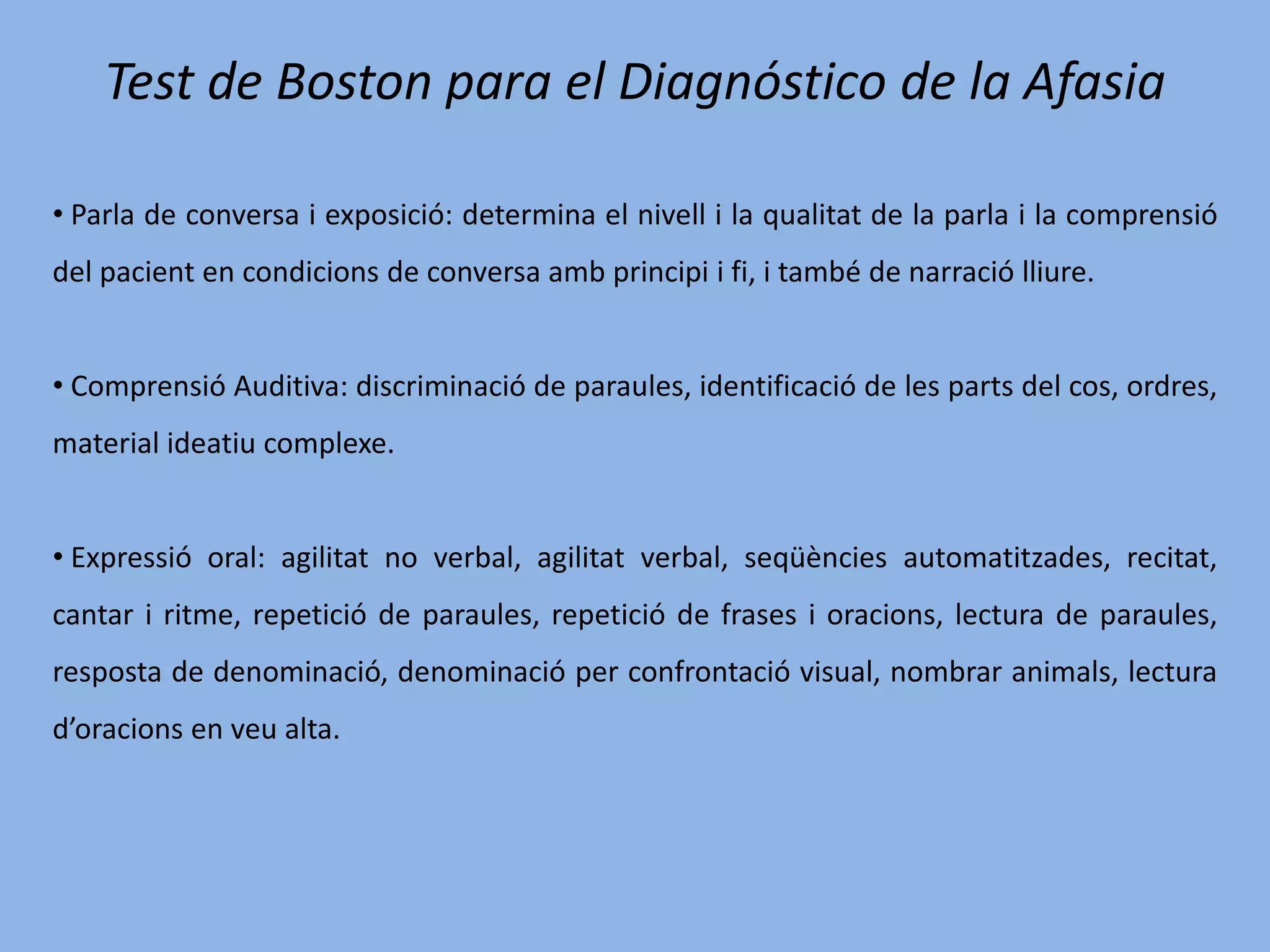 Test de Boston | PPTX