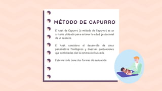 Test de Capurro , escala para mejorar la valoración | PDF