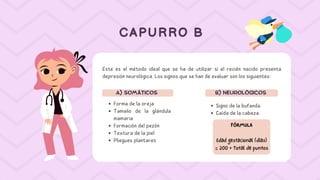 Test de Capurro , escala para mejorar la valoración | PDF