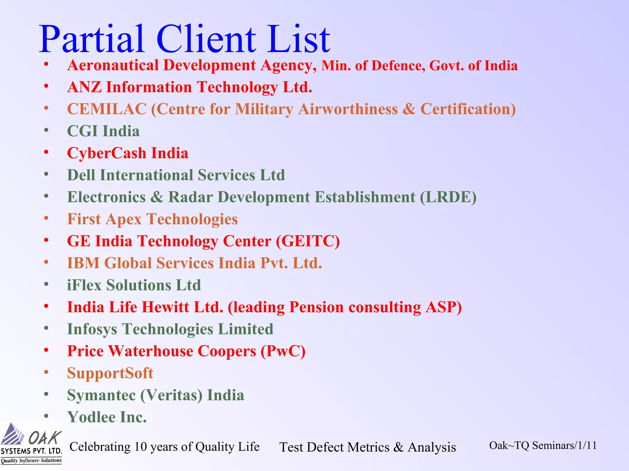 Test Defect Metrics and Analysis | PDF