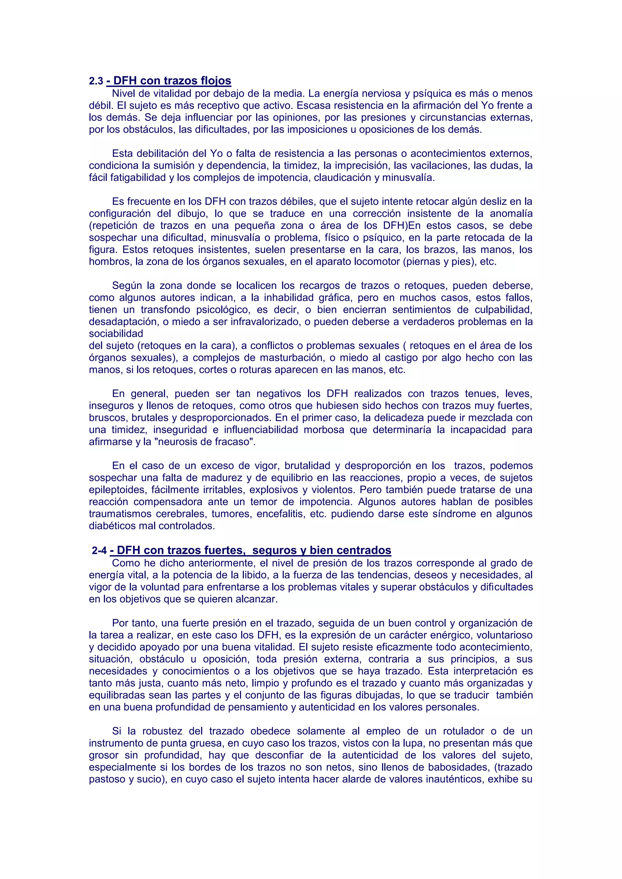 Test de la figura humana machover. | PDF