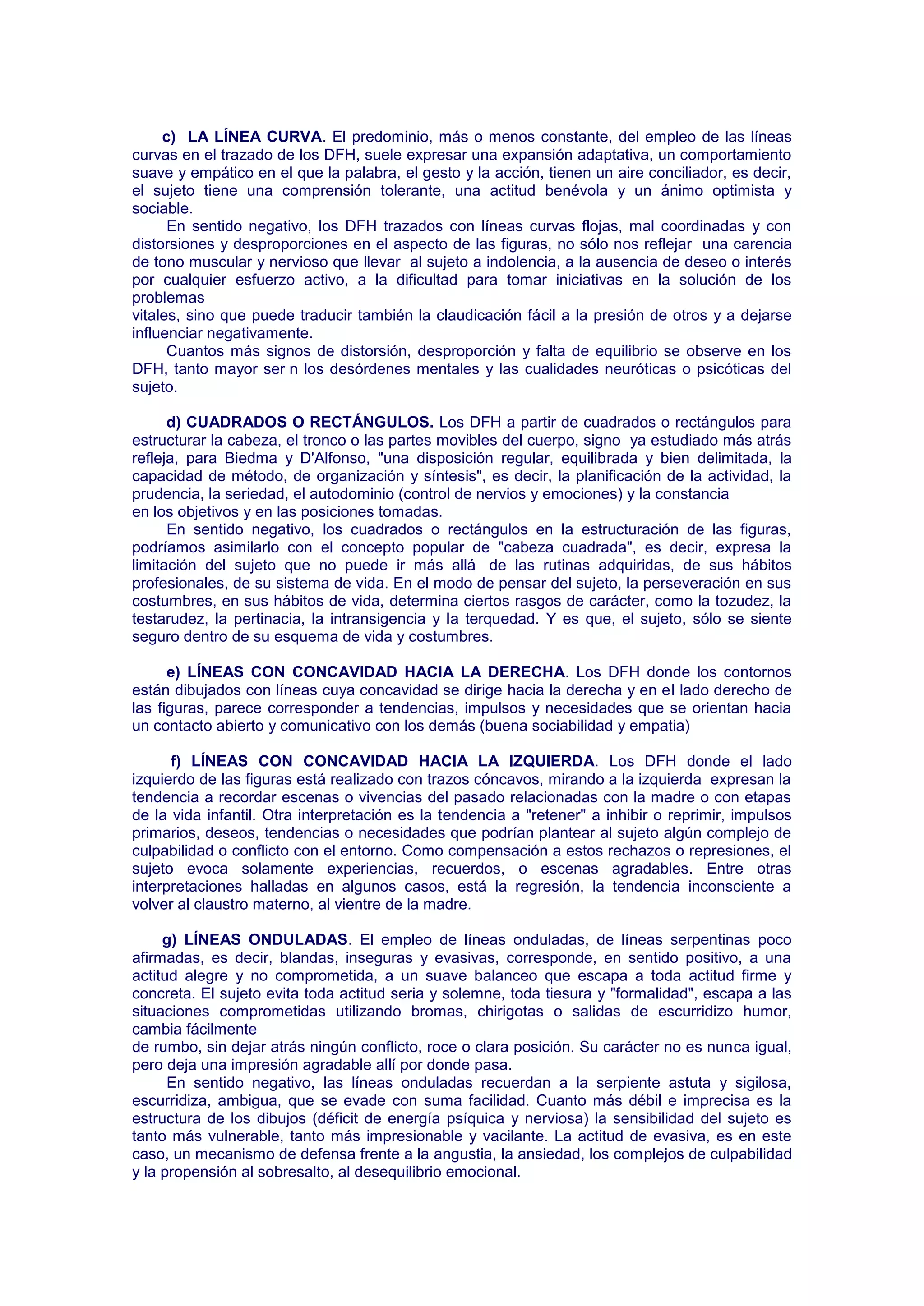 Test de la figura humana machover. | PDF