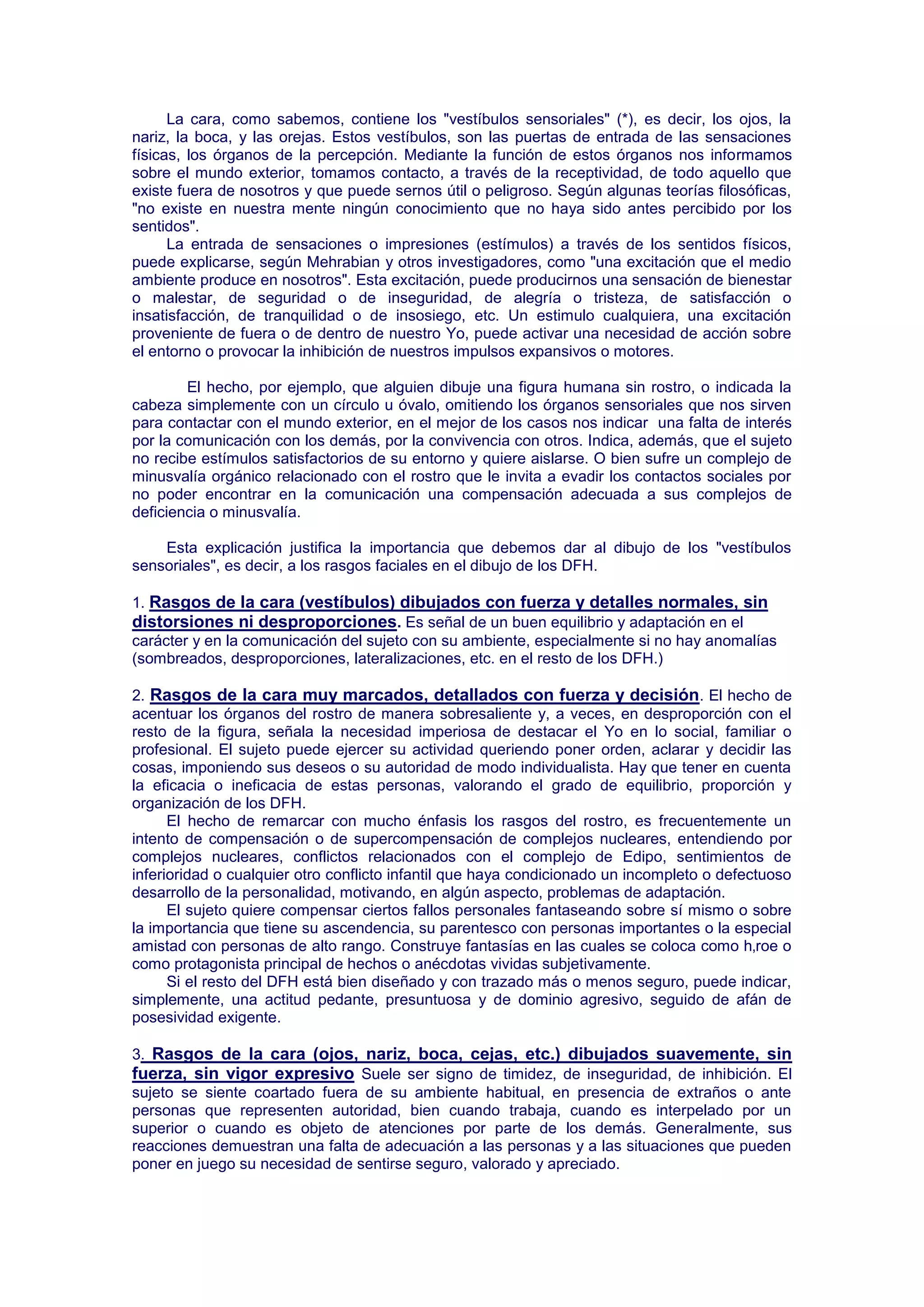 Test de la figura humana machover. | PDF