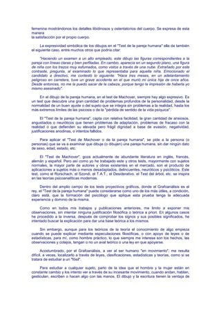 Test de la figura humana machover. | PDF