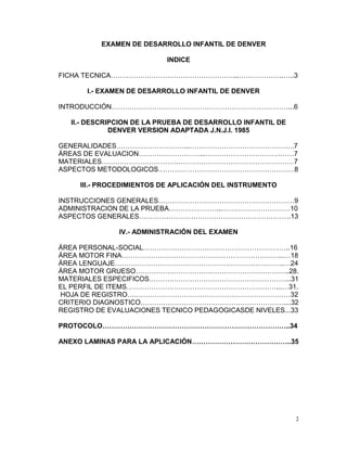 Test denver | PDF