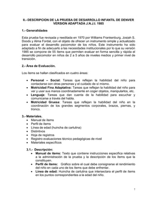 Test denver | PDF