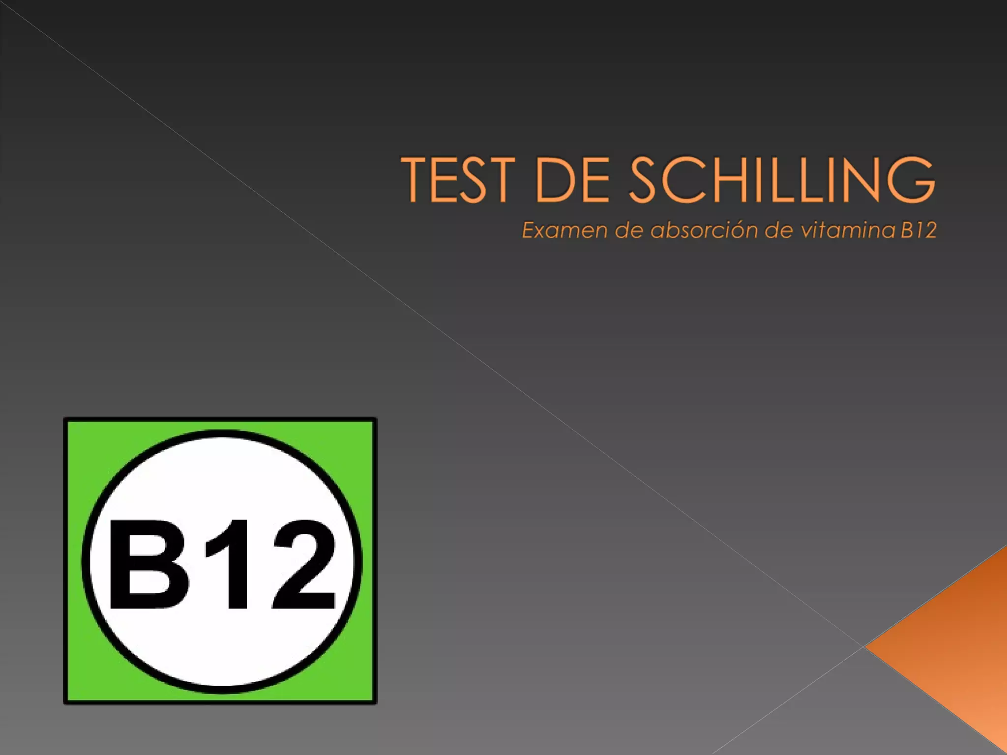 Test De Schilling | PPT