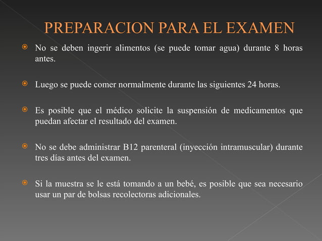 Test De Schilling | PPT