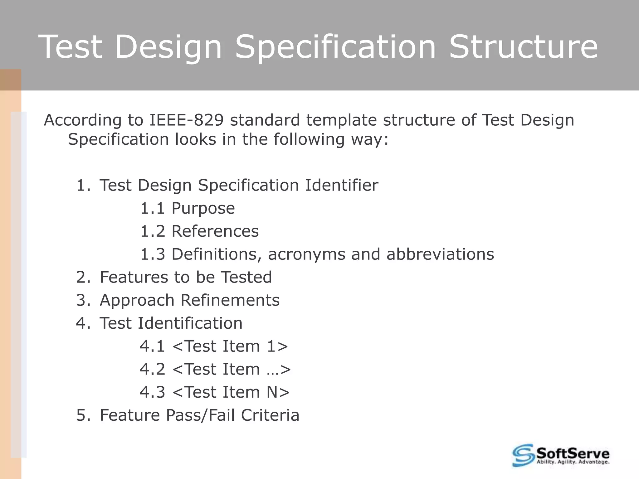 Test design | PPTX | Computing | Technology & Computing