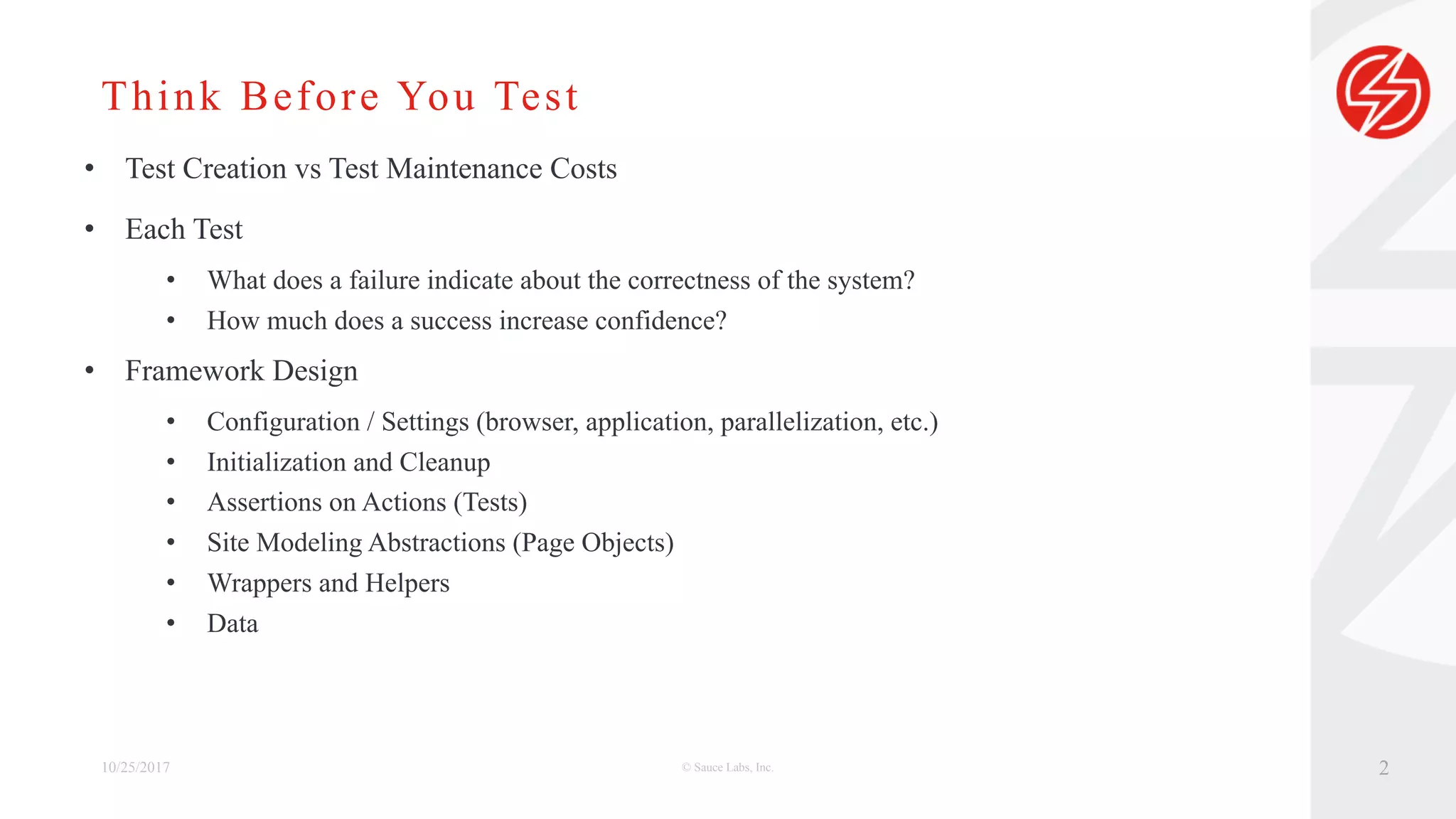 Test Design Essentials for Great Test Automation - Titus | PPT