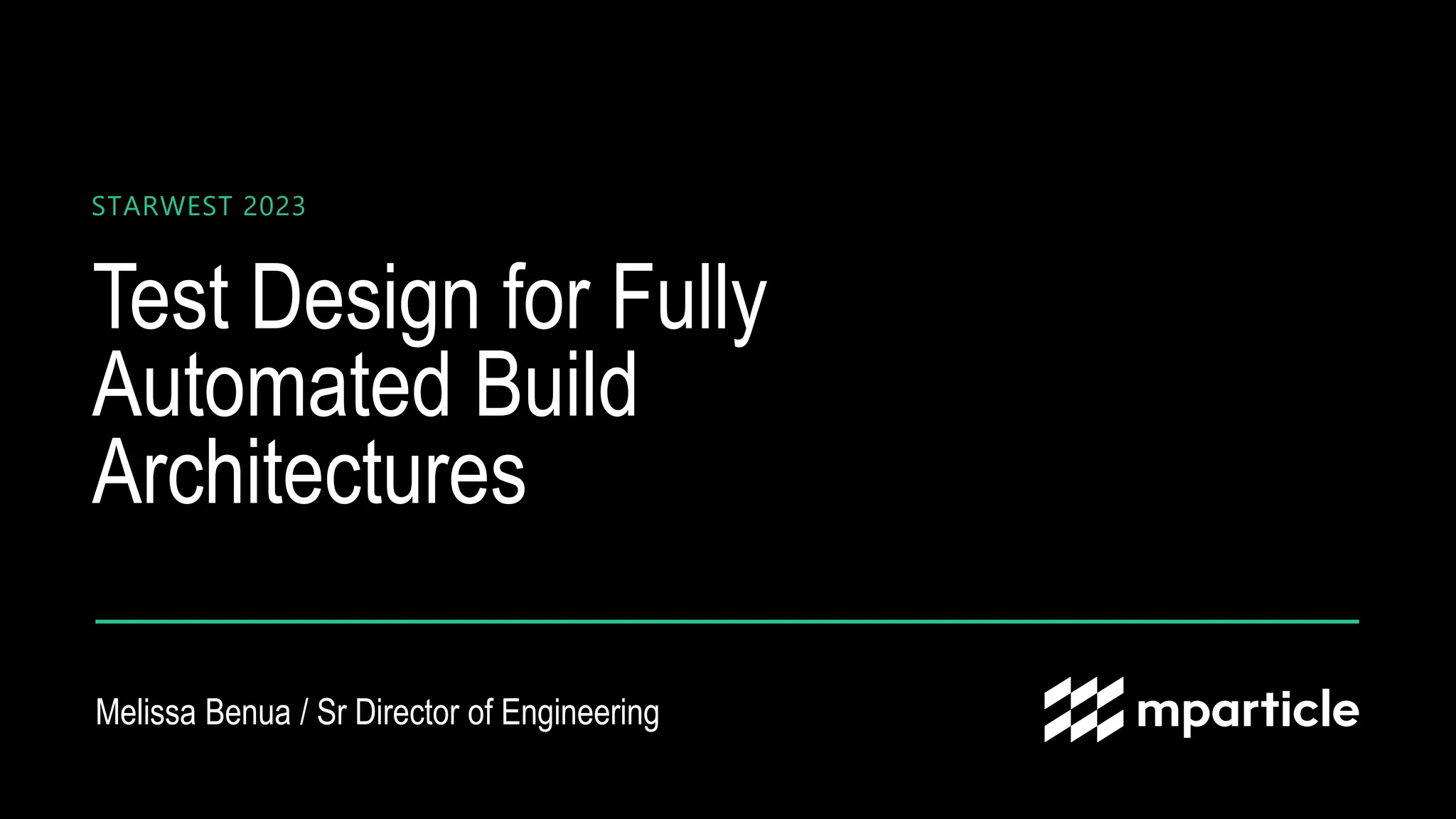 Test Design for Fully Automated Build Architectures | PPT