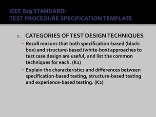 Test design techniques | PPT