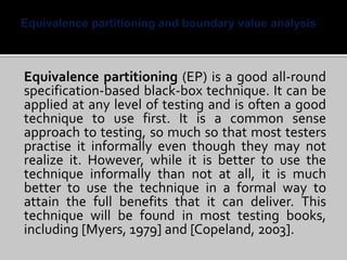 Test design techniques | PPT