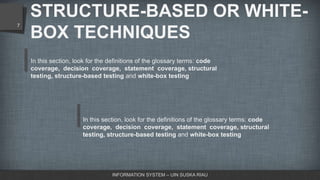Test Design Techniques | PPTX | Computer Software and Applications ...