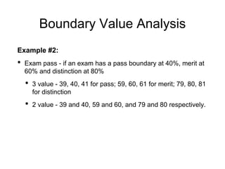 Software Testing - Test Design Techniques | PPT