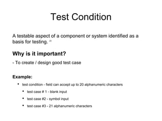 Software Testing - Test Design Techniques | PPT