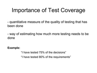 Software Testing - Test Design Techniques | PPTX