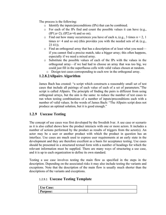 Specification Bases Testing Design | PDF