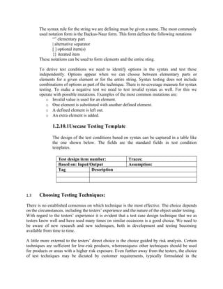 Specification Bases Testing Design | PDF