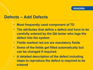 Test Director Ppt Training | PPT