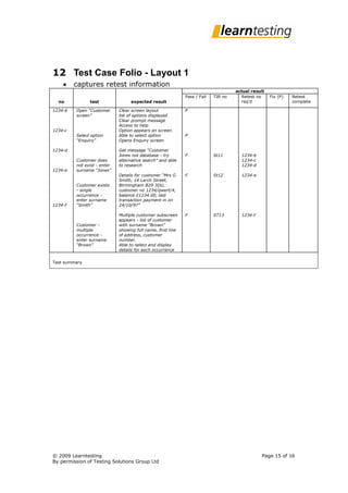Test Documentation Based On Ieee829 155261 | PDF