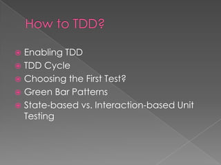 TDD sharevison team | PPT