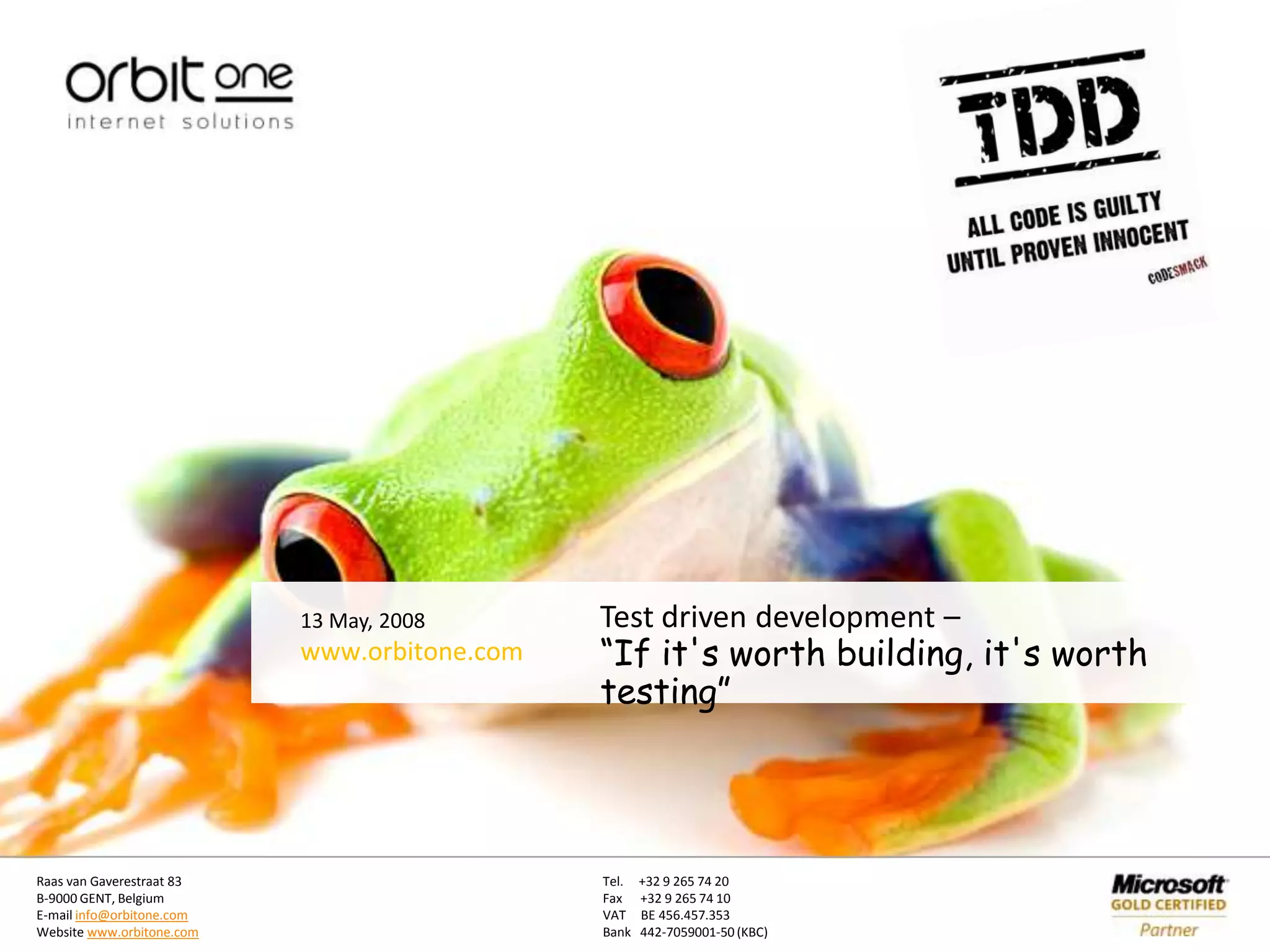 Test Driven Development | PPT