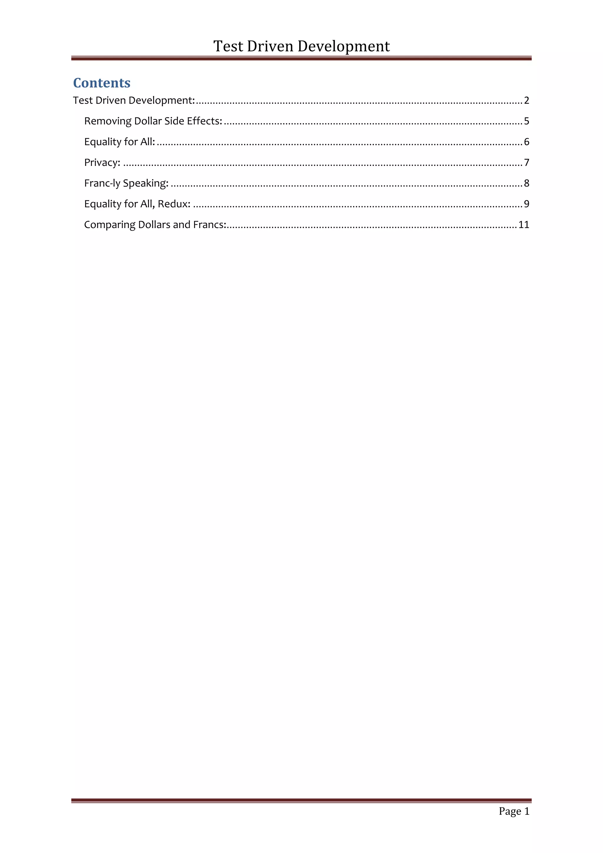 Test driven development | PDF