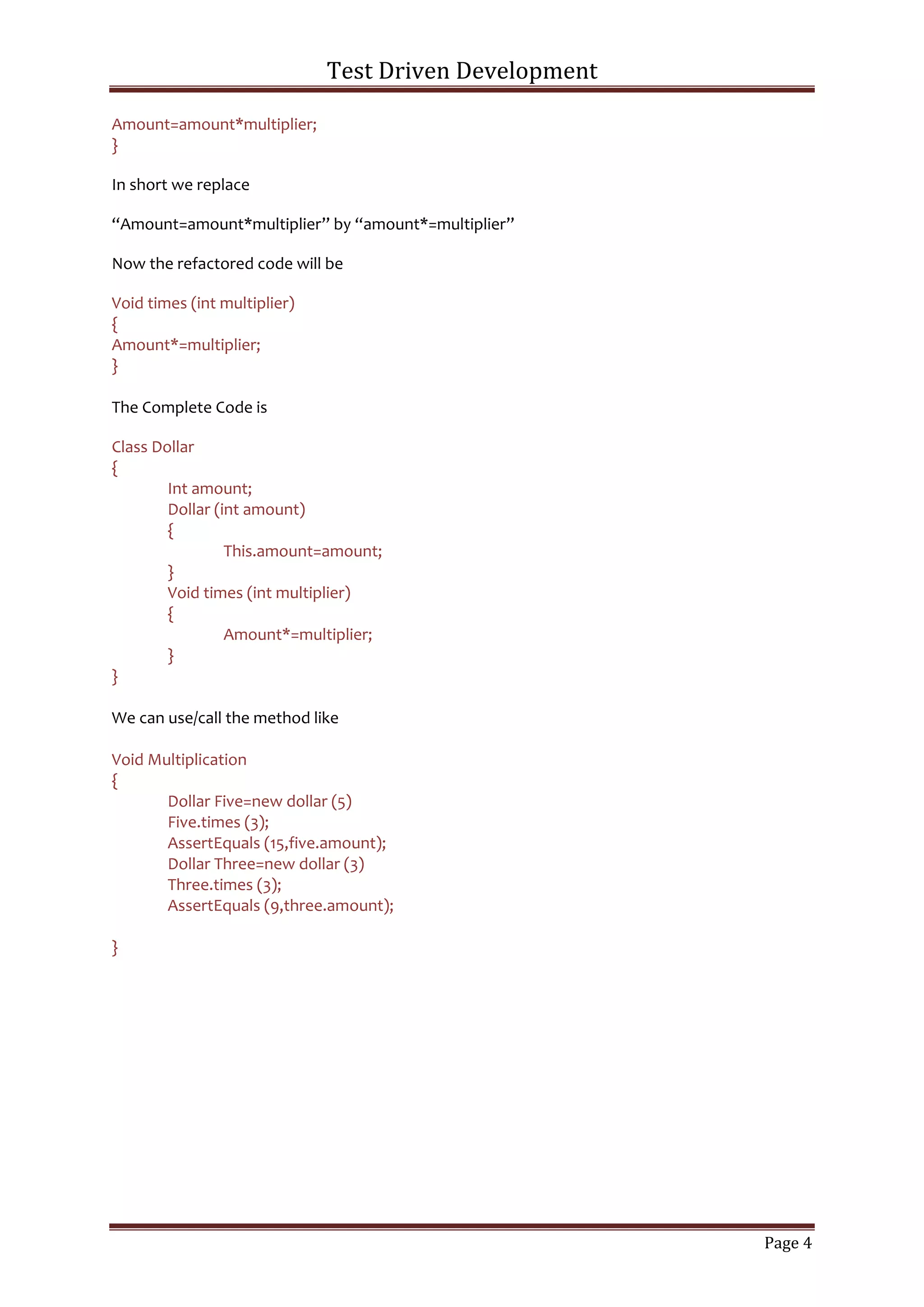 Test driven development | PDF