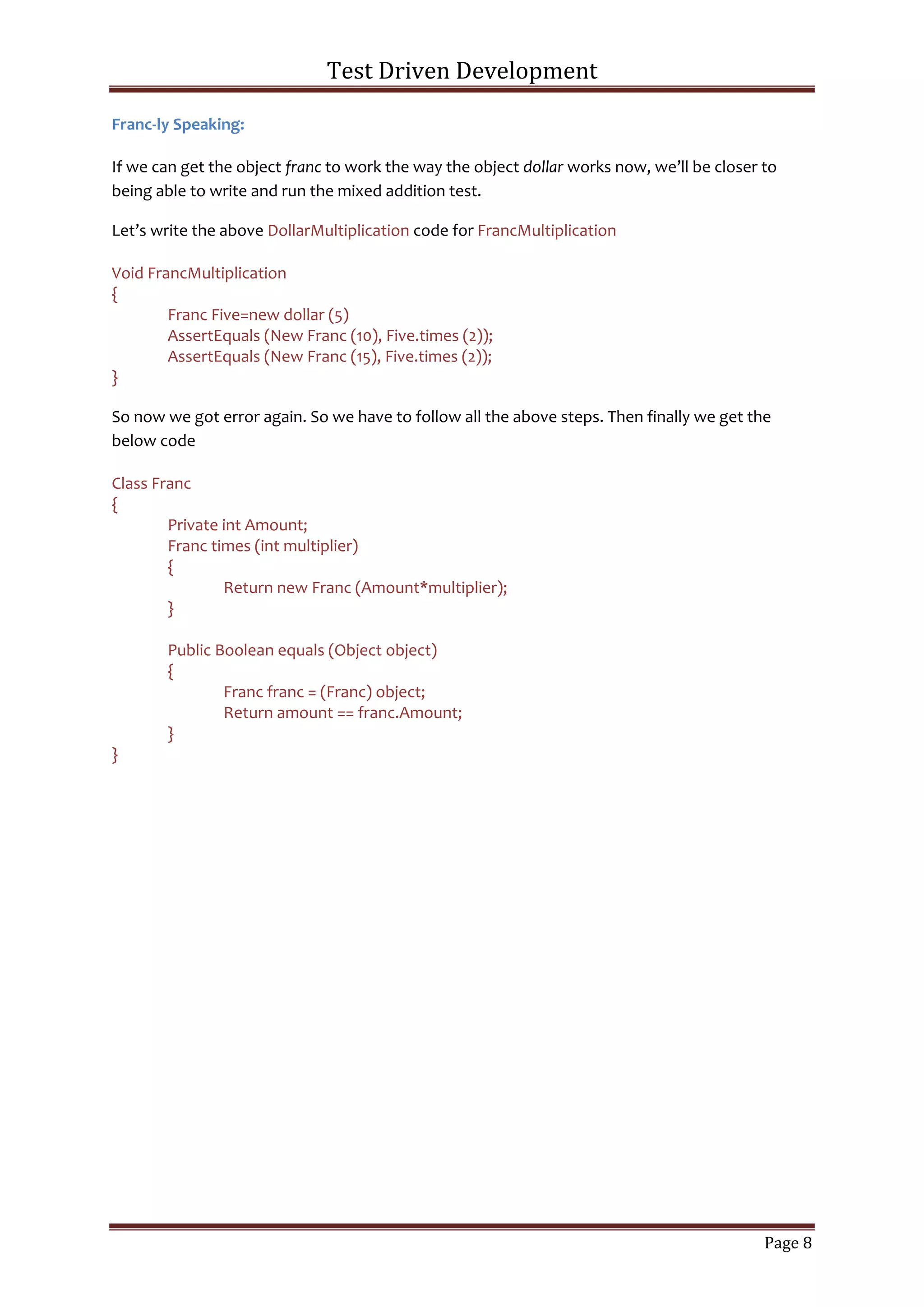 Test driven development | PDF