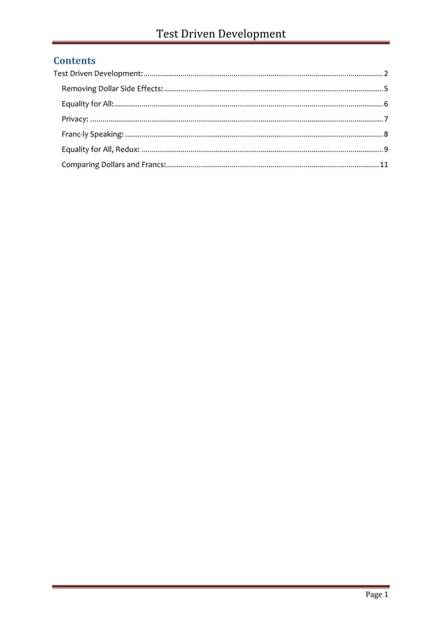 Test driven development | PDF