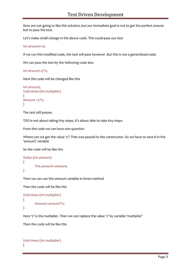 Test driven development | PDF