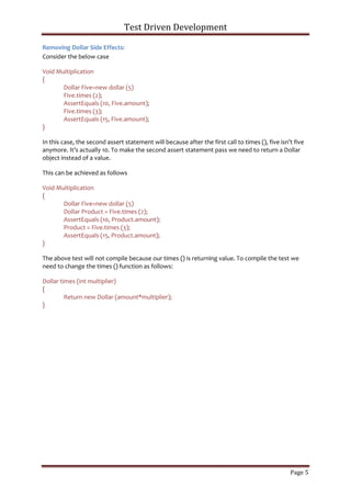 Test driven development | PDF