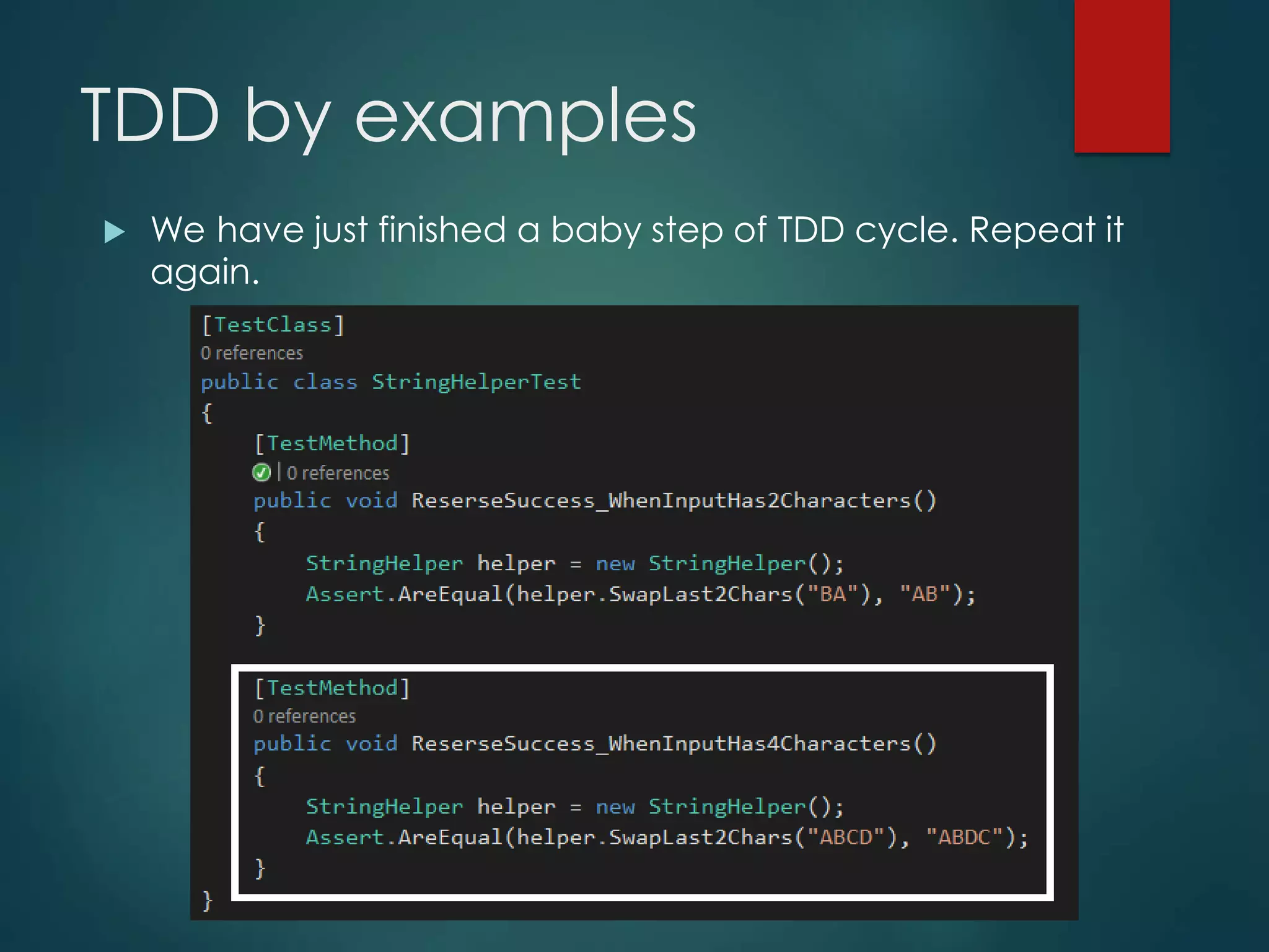 TDD - Test Driven Development | PPTX