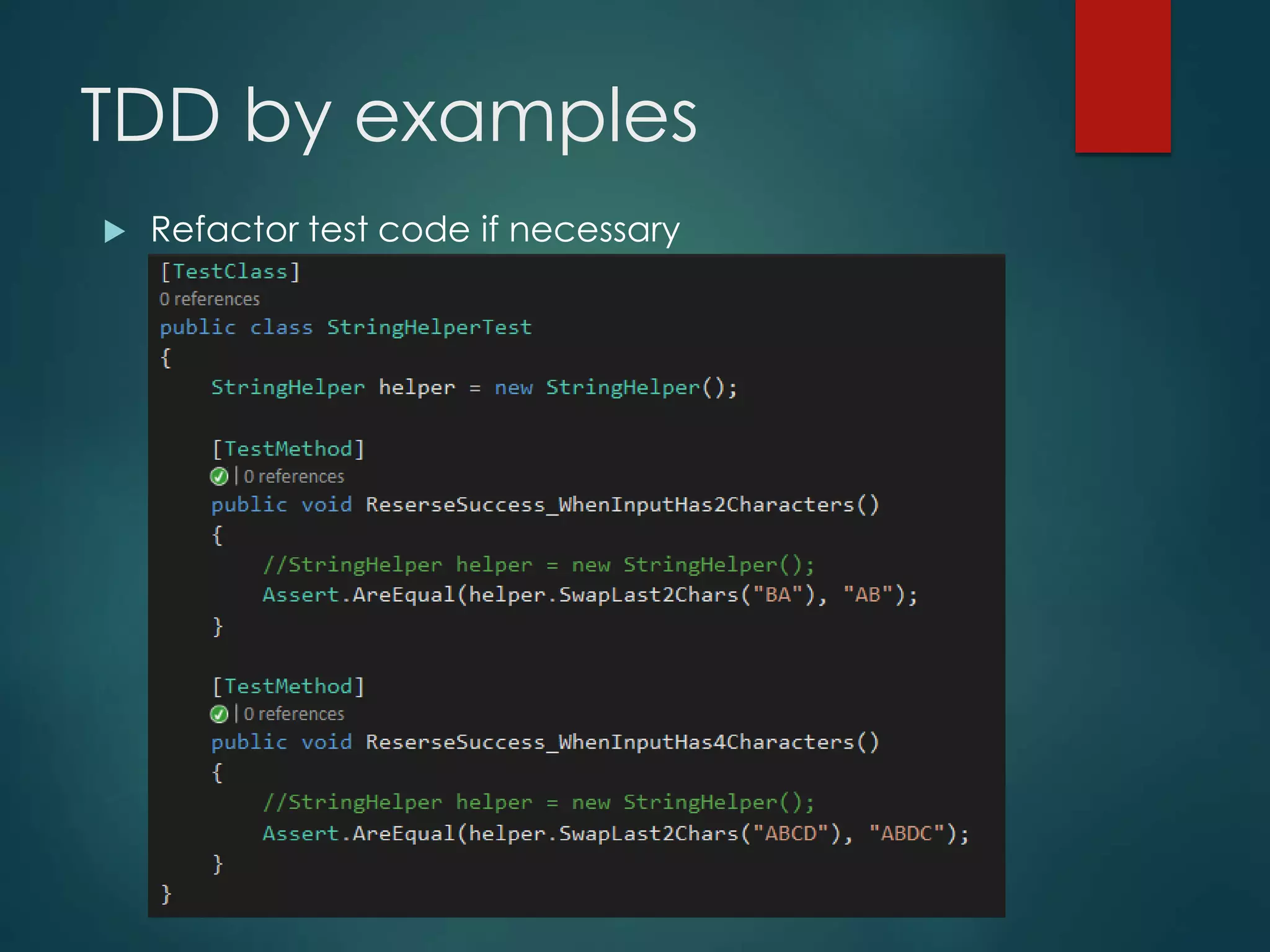 TDD - Test Driven Development | PPTX