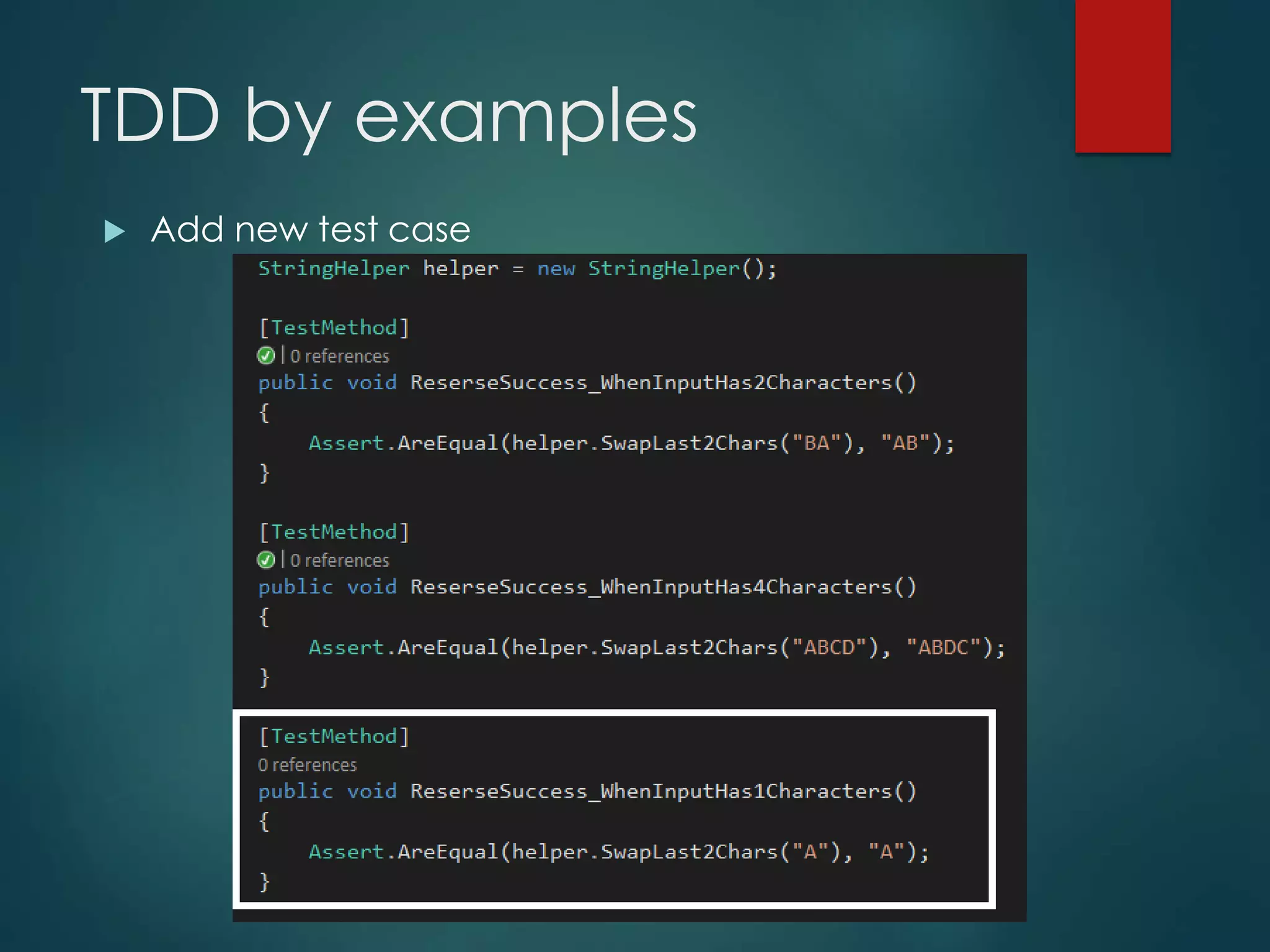 TDD - Test Driven Development | PPTX